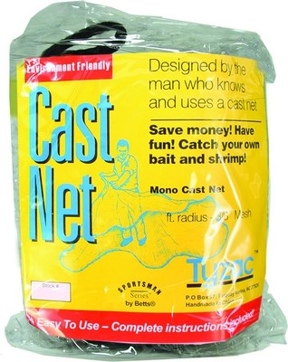 Betts CM8-I Tyzac Mono Cast 8' 3/8" Mesh 3/4Lb Iron Weights per Ft | eBay