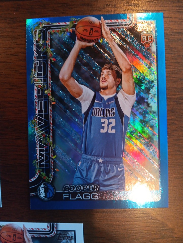 2025-2026 Topps Cooper Flagg Holiday base, gray, blue lot(3) SEE PICS ...