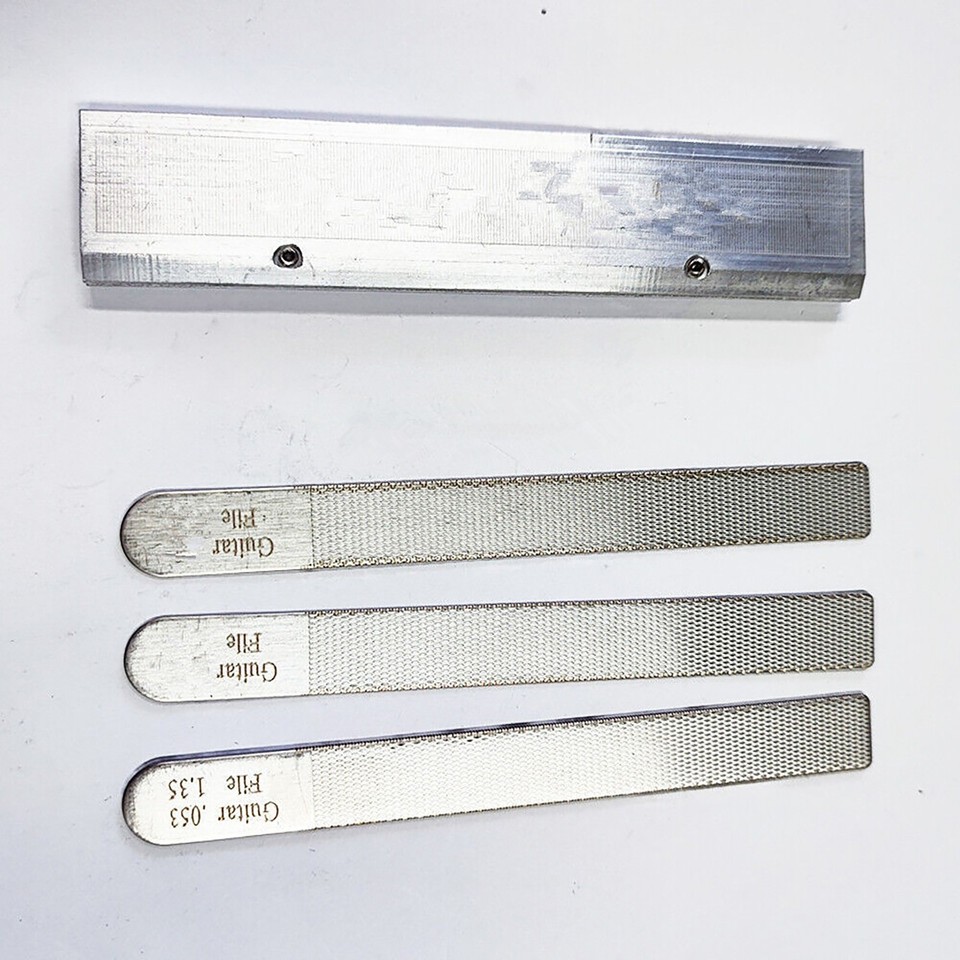 4PCS Guitar Fret Nut Saddle Slot Grinding File Set Luthier Repair Tool ...