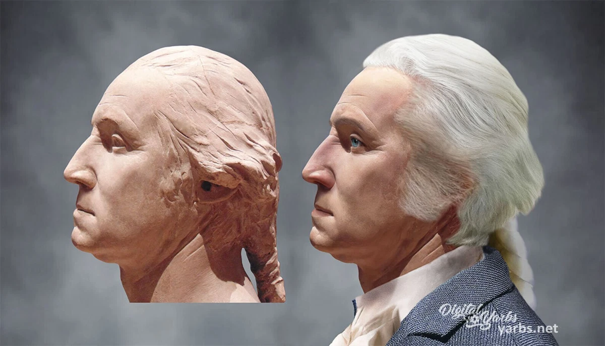 George Washington Statue Face