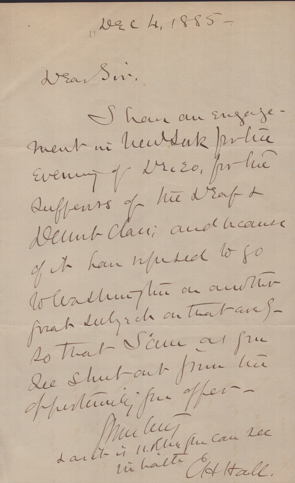 EDWIN H. HALL - AUTOGRAPH LETTER SIGNED 12/04/1885 | eBay