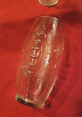 FOOTBALL Shaped Drinking Glass Cup Mug Beer 6 3/4" Tall | eBay