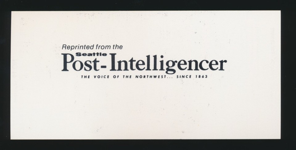 1969 Seattle Post Intelligencer (1978 Re-issue) Seattle Pilots -#18 ...