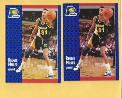 1991-92 FLEER REGGIE MILLER CARD #83 LOT INDIANA PACERS | eBay