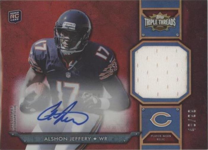 2012 Topps Triple Threads - Rookie Autograph Relics Alshon Jeffery # ...
