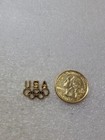 Vintage 90s Team USA Olympic Gold Toned Colored Olympic Rings Pin ...