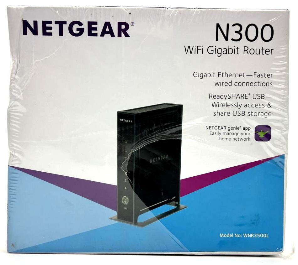 Netgear N300 WiFi Gigabit Router 4 Port Wireless WNR3500L 802.11b/g/n ...