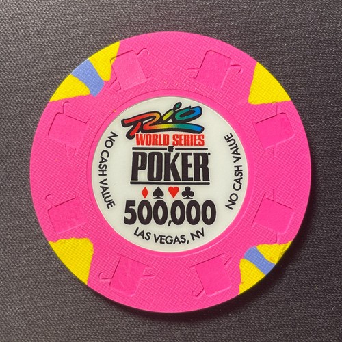 Rio Las Vegas Nevada 500000 casino chip NCV 48mm oversize WSOP poker ...