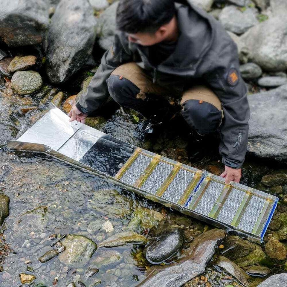 Complete Sluice Box Gold Panning Kit, 50in. Folding Aluminum Alloy Gold ...