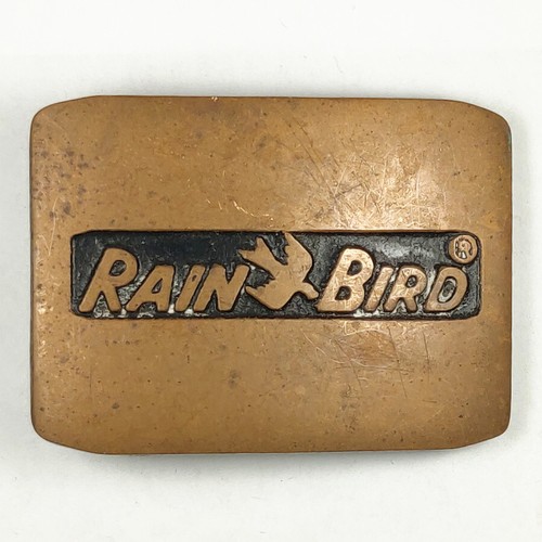 Vtg Rain Bird Logo Brass Belt Buckle | eBay