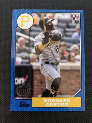 2022 Topps Rodolfo Castro 1987 BLUE parallel Rookie RC Card T87-26 ...