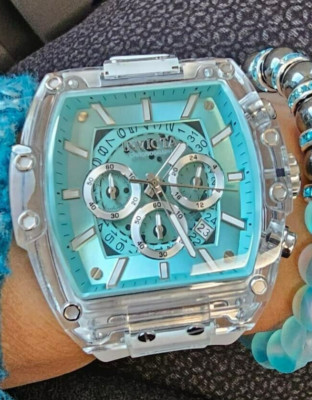 Invicta S1 Rally Diablo Blue Dial Chronograph Quartz Men's Silicone ...