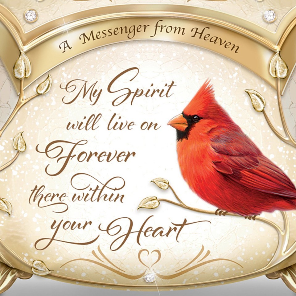 A Messenger From Heaven Cardinal Music Box with 22K Gold Accents by The ...