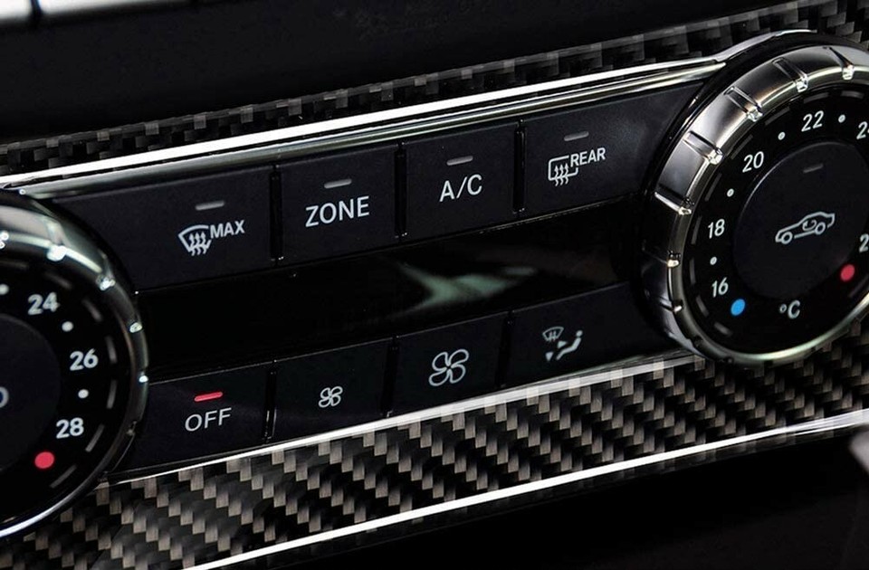 8x Black Climate Fan AC Control Button Covers Fits 13-15 X204 GLK350 ...