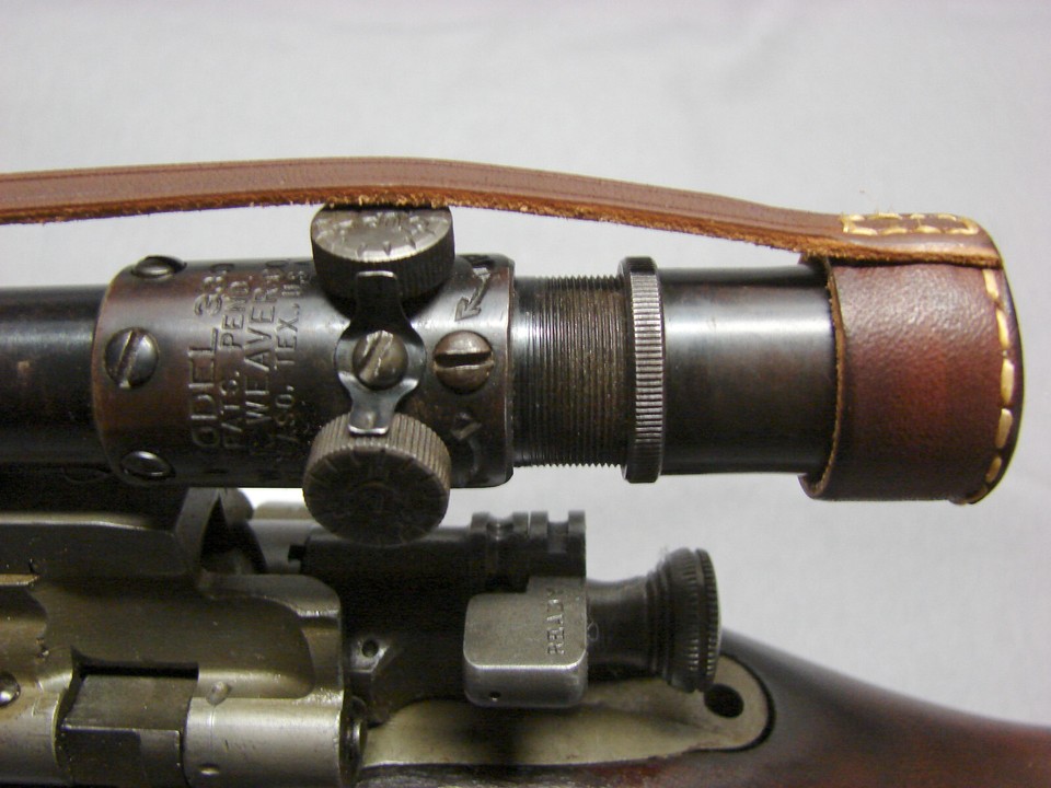 U.S. WW2 SPRINGFIELD M73B1 RIFLE SCOPE LEATHER COVER -REPRODUCTION | eBay