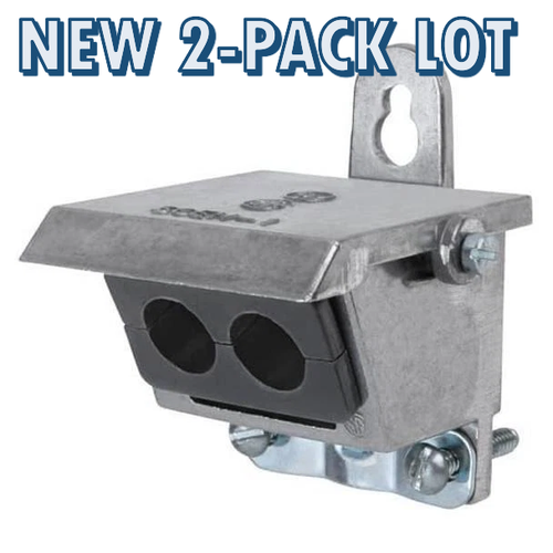 NOS 2-pack lot Steel City® SC2001-1 Service Entrance Cable Cap Split ...