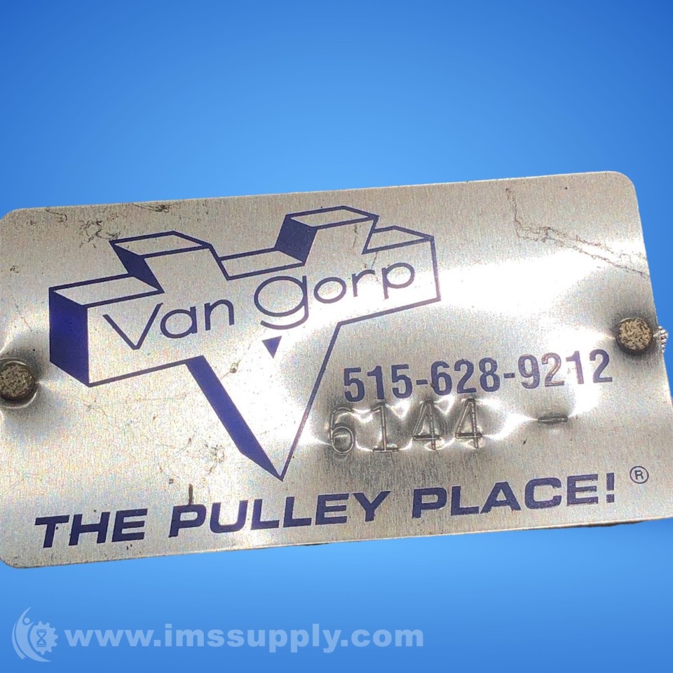 Van Gorp Pulley Conveyor Drum 19" L x 12" D USIP | eBay