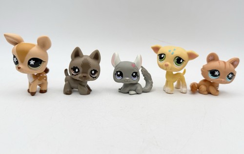 Lot Of 5 Littlest Pet Shop 2007 LPS #491 #495 #634 #649 #875 Authentic ...