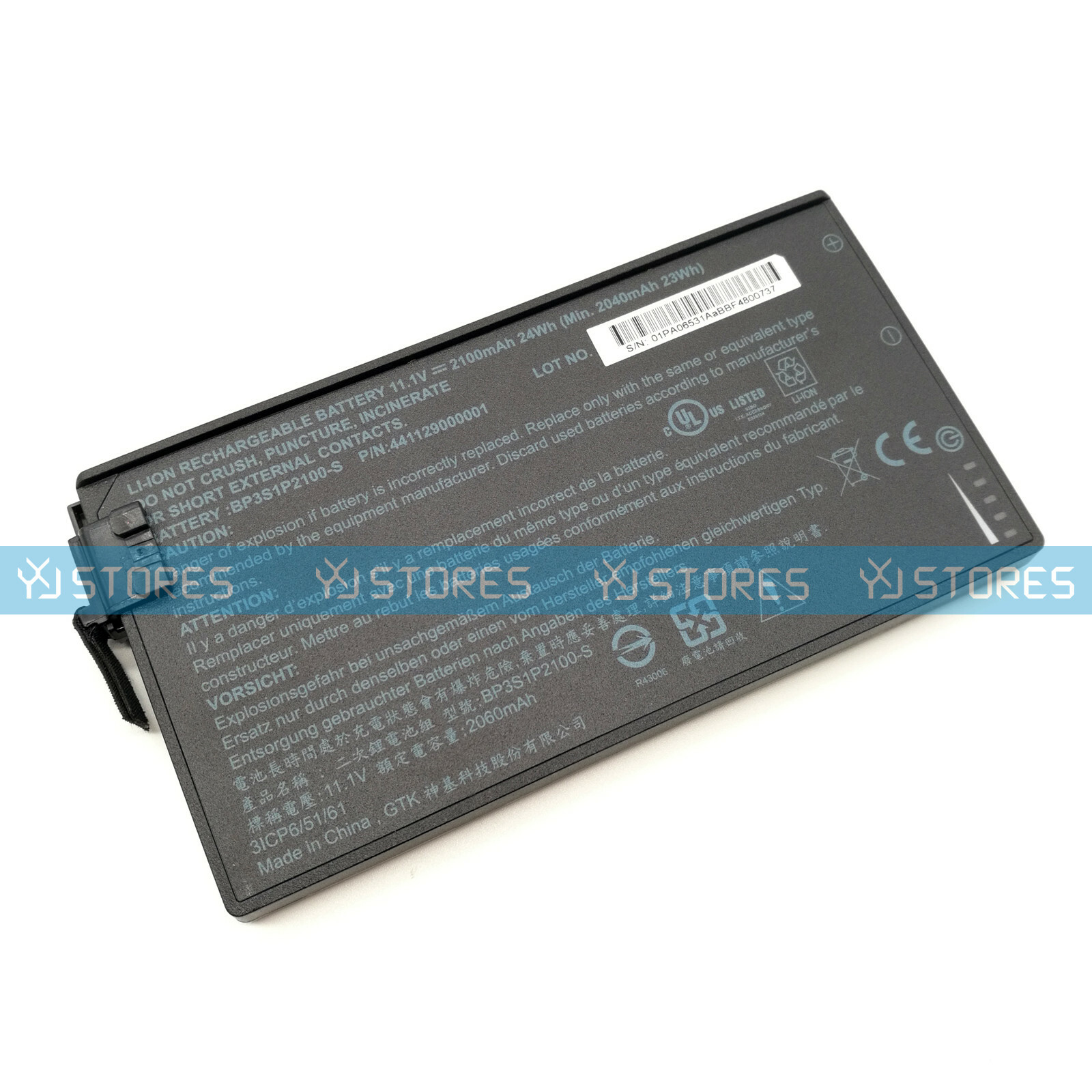 Genuine BP3S1P2100-S 11.1V 24Wh Battery for Getac V110 441129000001 ...