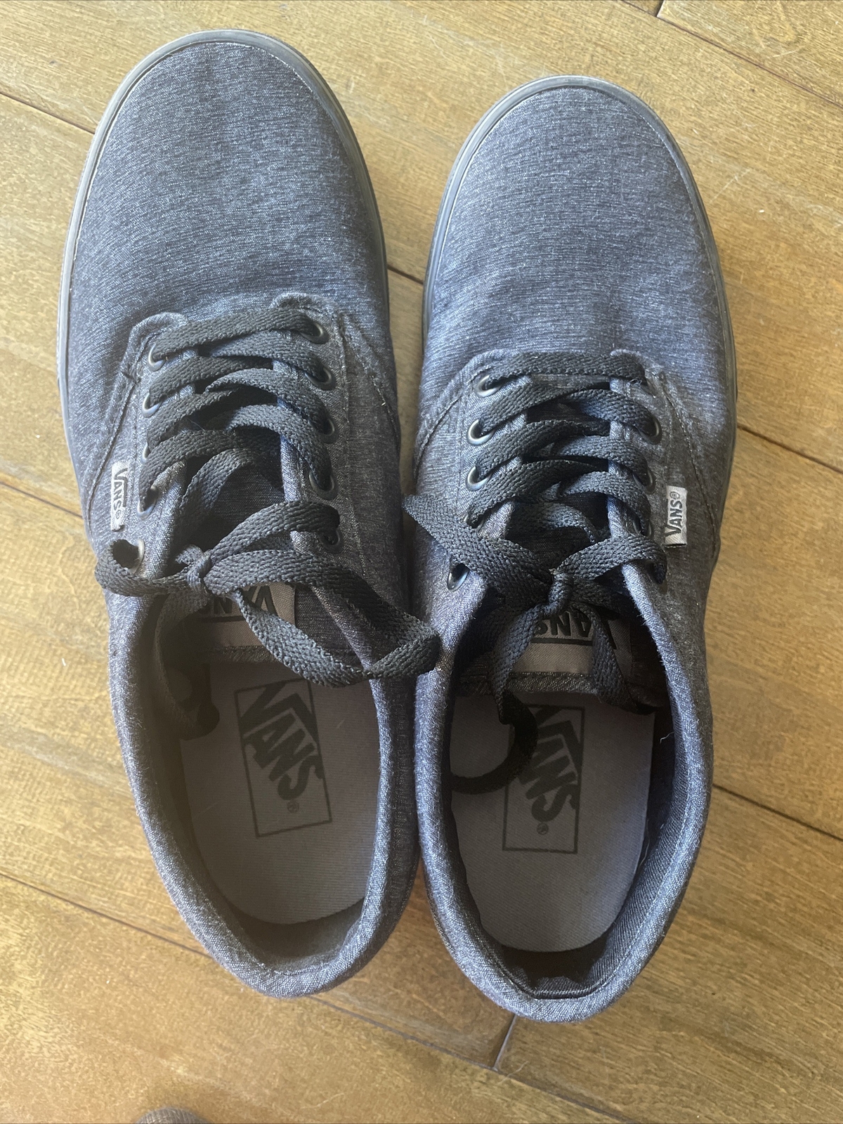 VANS Authentic Classic Dark Gray Canvas Shoes Men Sne… - Gem