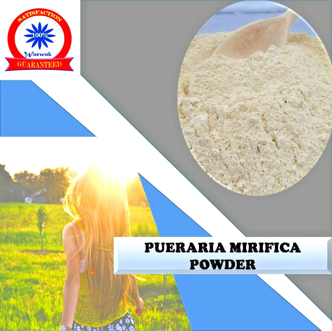 Pueraria Mirifica Powder Kwao Krua Root Non-Gmo Pure 100% Natural Anti ...