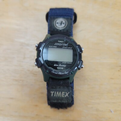 Timex Expedition Women's Navy Blue Hook and Loop Band Digital Watch | eBay