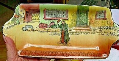 RARE ROYAL DOULTON DICKENS WARE 11" Wide Sandwich / Cake Tray - Mr ...
