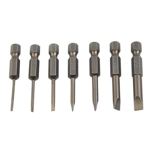Screwdriver Bit Nutdrivers Hand Tools Flat Head 4.0 6.0 6.35mm Shank ...