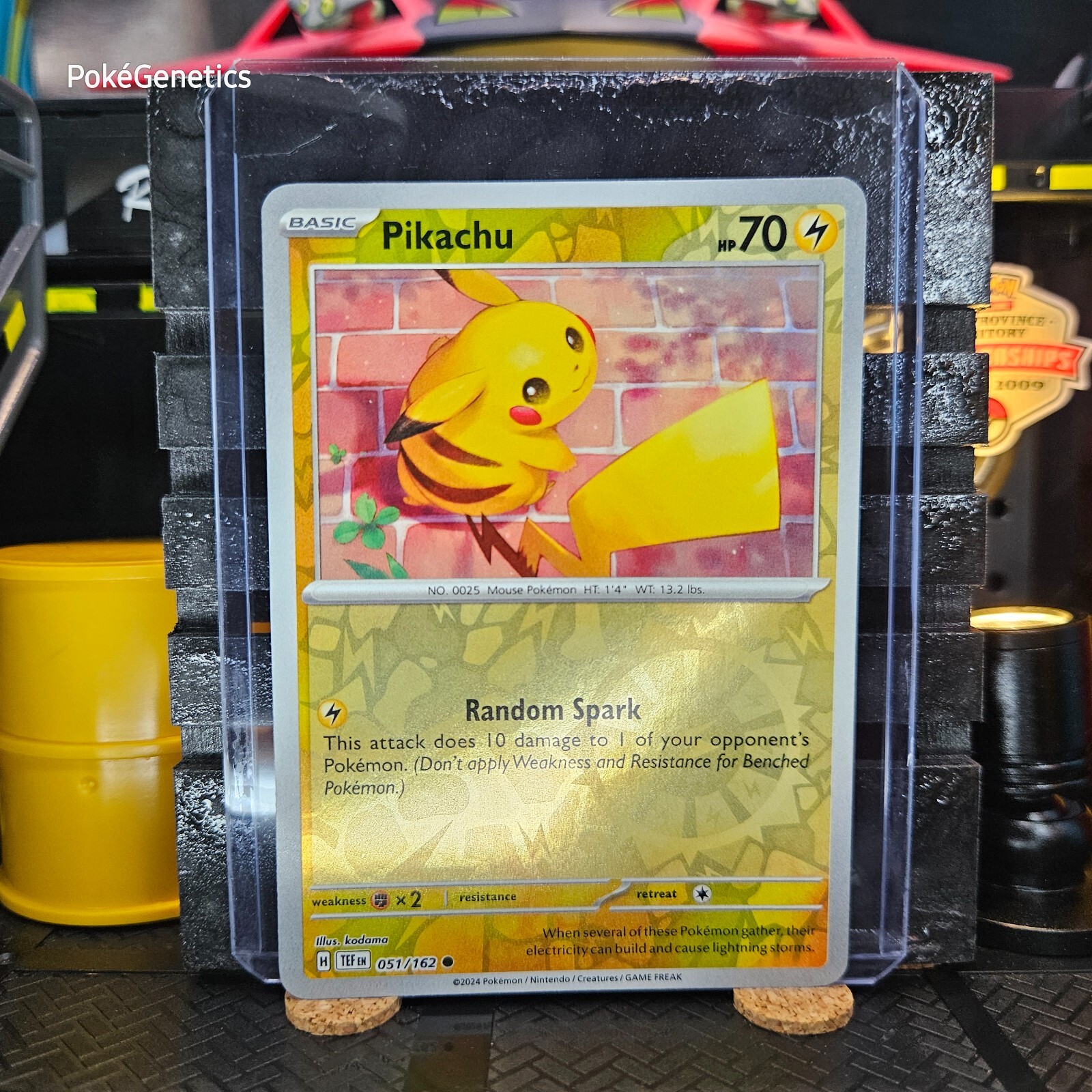Pikachu Temporal Forces Reverse Holo 051/162 Scarlet & Violet Pokémon ...