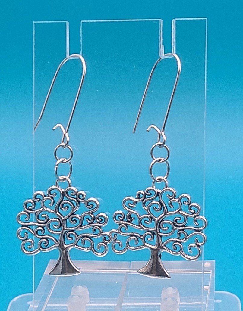 EARRINGS TREE Earrings Silver-tone #47 | eBay