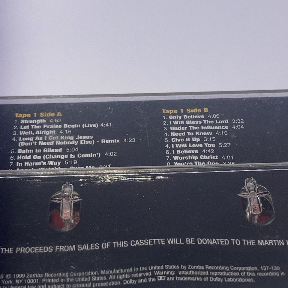 Wow Gospel 1999 Cassette Zomba Records 16 Tracks Various Artists VGC ...