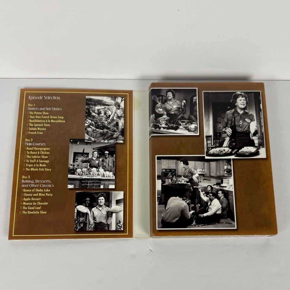 The French Chef with Julia Child (DVD) 3-Disc Set WGBH Boston Video 18 ...