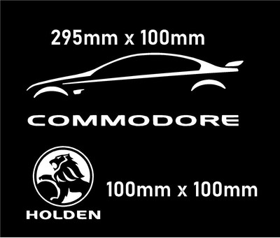 Holden Commodore Car Sticker Decal White | eBay Australia