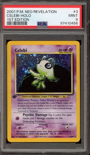 Pokemon Celebi Neo Revelation 1st Edition Holo Rare #3 DOUBLE HOLO ...