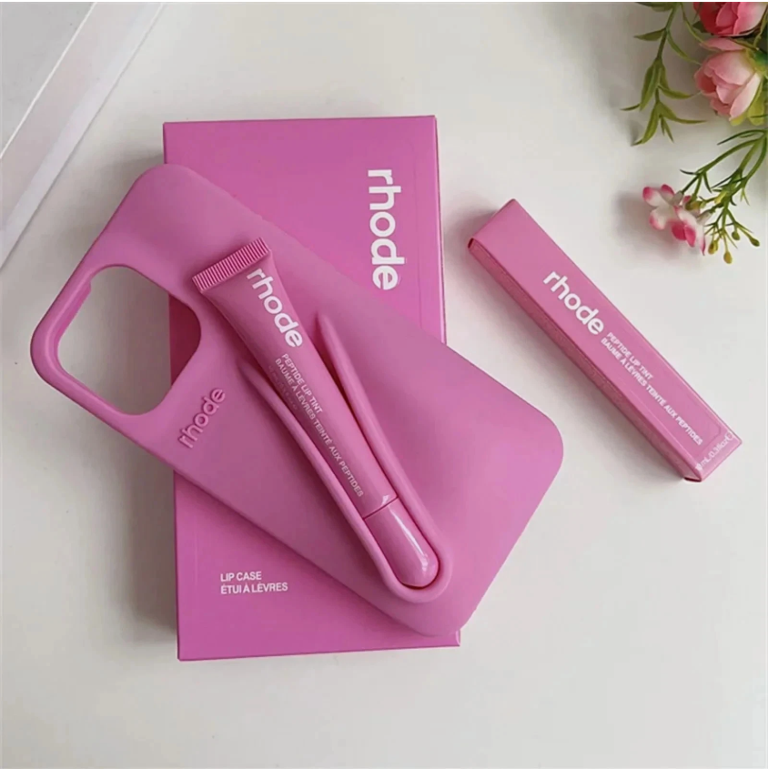 Rhode Peptide Lip-Tint Silicon Phone Case WITH Lip Gloss | eBay