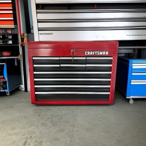 Vintage Craftsman 26-inch Wide Tool Chest, Storing & Organizing Tools ...