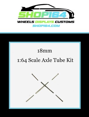 Axle Tubes Custom Adjustable AXLES for 1/64 Real Riders Wheels 18mm 10 ...