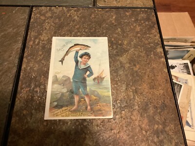 Scott & Bowne, Scott's Emulsion "Sailor Boy" Trade Card | eBay