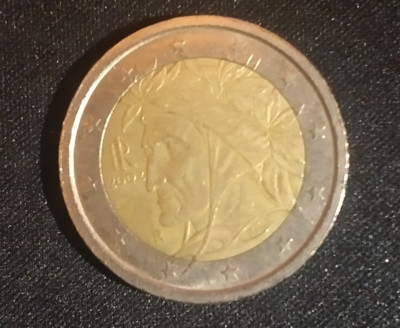 Italy coin 2 euro 2002 limited editions rare coin collection Dante ...