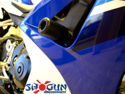 Shogun No Cut Frame Sliders GSXR 750 600 2011-2025 Black NO CUT Version ...