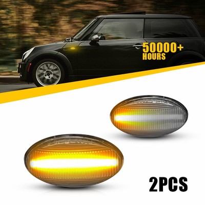 Amber Dynamic LED Front Side Lights Marker For MINI R53 Hatchback ...