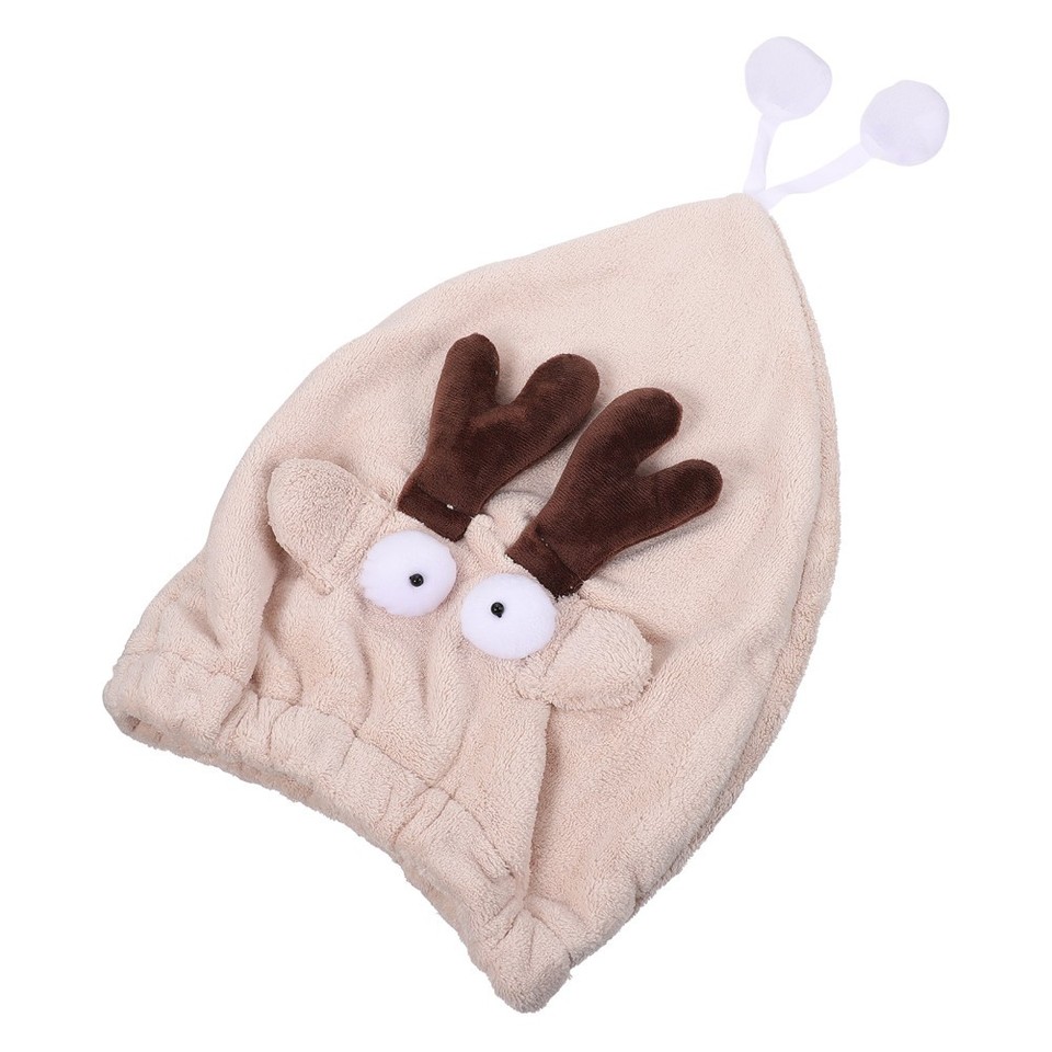 1pc Dry Hair Hat Cartoon Animal Hat Fast Dry Absorption Microfiber Hat ...