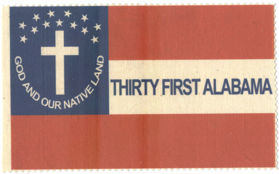 American Civil War Flag, Southern CSA Christian Flag....31st Alabama ...