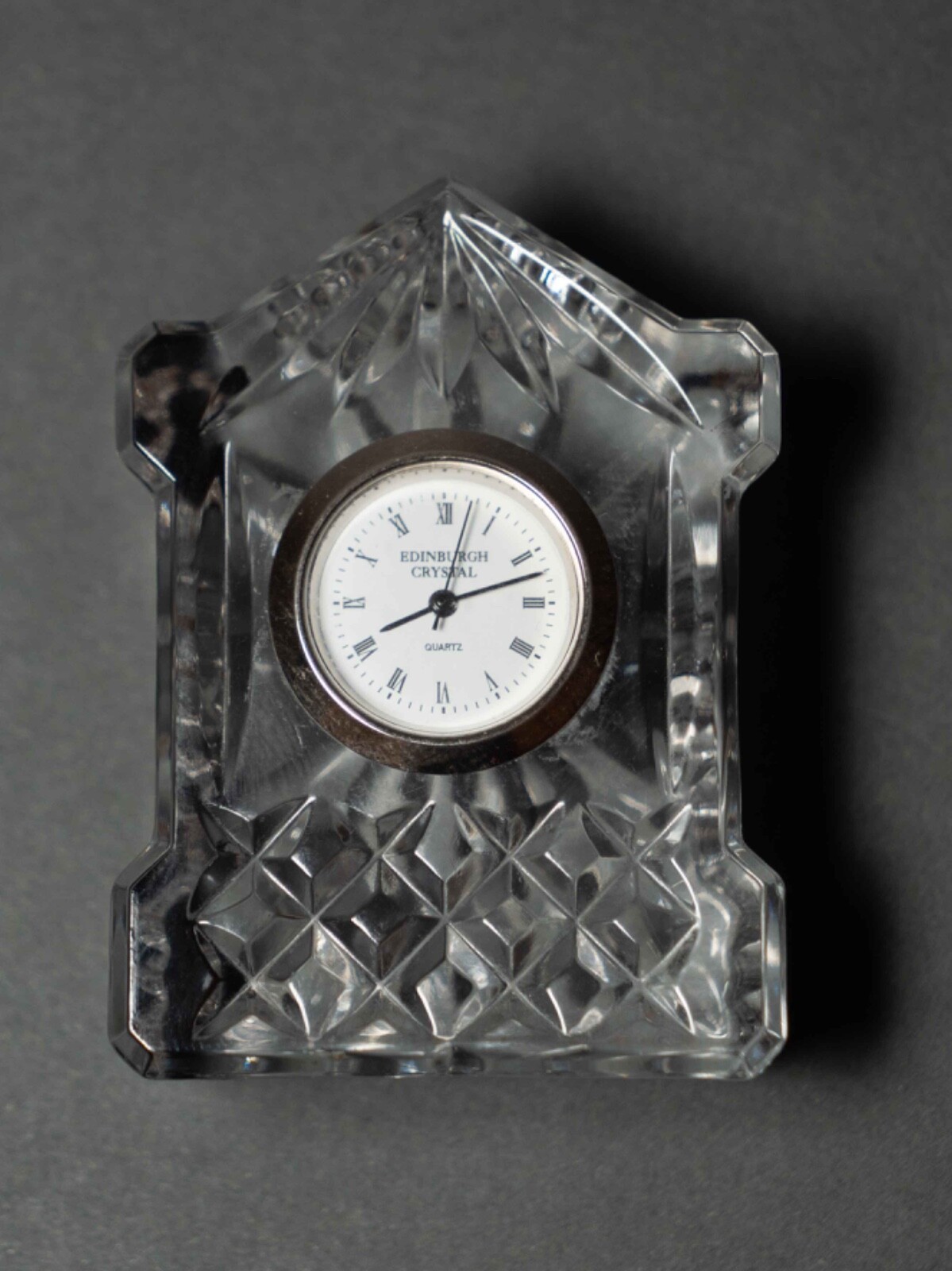 Edinburgh Crystal Mini Mantle Clock | eBay