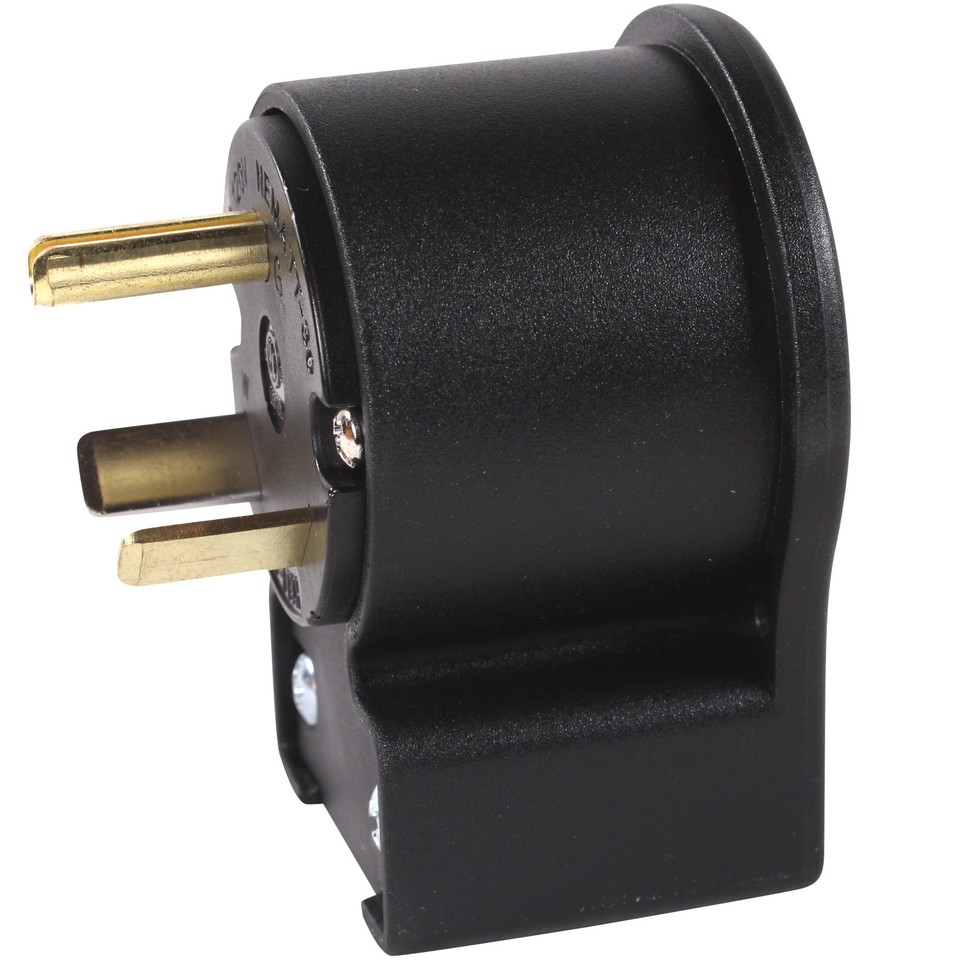 SAFE-UL Listed 30 Amp RV Plug Replacement Male Plug End Camper Power ...