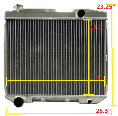 3 Row For 1957-1959 Ford Fairlane Ranchero Edsel Mercury V8 Aluminum ...