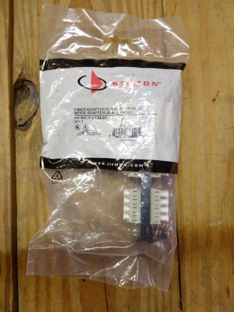 Siemon RIC-F-LC24-01C Fiber Adapter Plate 24 Fiber Lc Beige Adapter ...