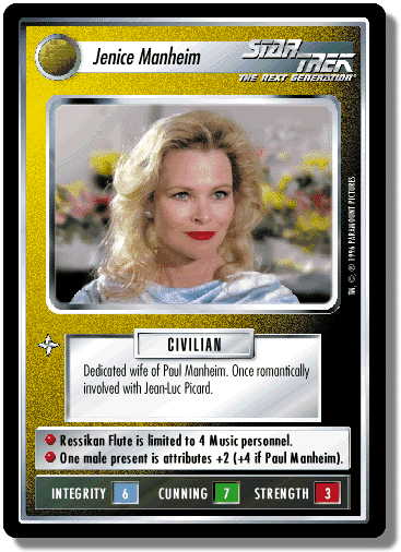 Jenice Manheim - Q-Continuum - Star Trek CCG 1E | eBay