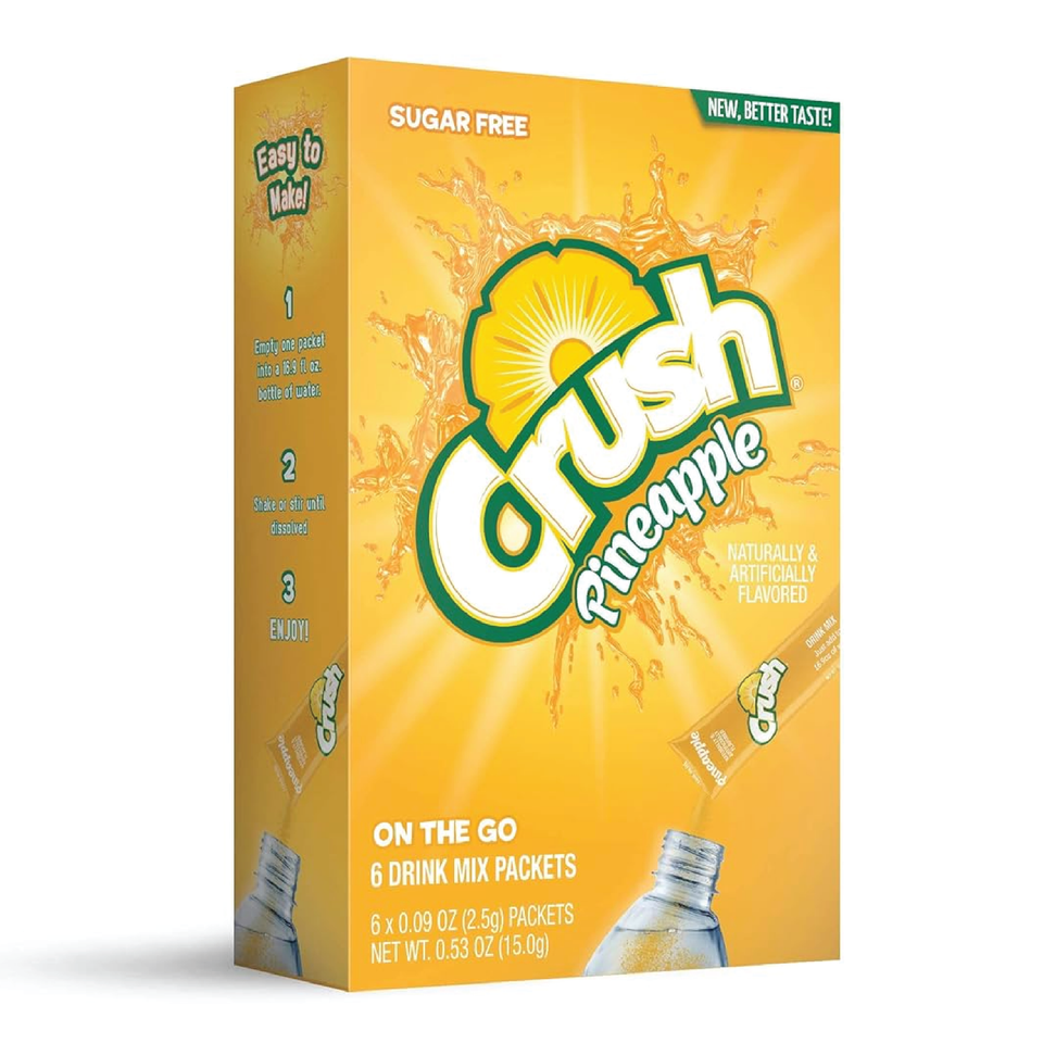 Crush Variety Flavor Drink Mix Singles To Go | 6 Sticks Per Pack | Mix ...