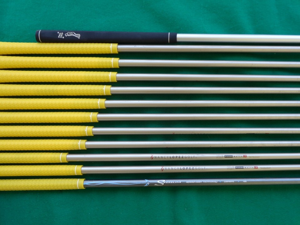 Ladies Adams Nancy Lopez Irons Driver Woods Complete Golf Club Set ...